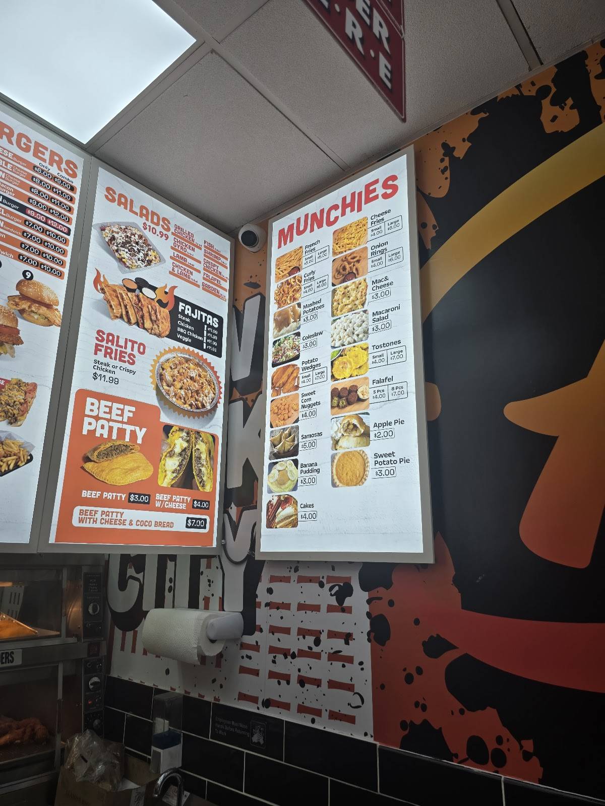 Menu at Blazin Chicken & Gyro restaurant, New York City