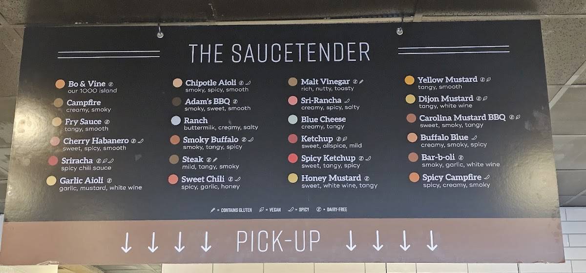 Menu at Bo & Vine Burger Salem restaurant, Salem
