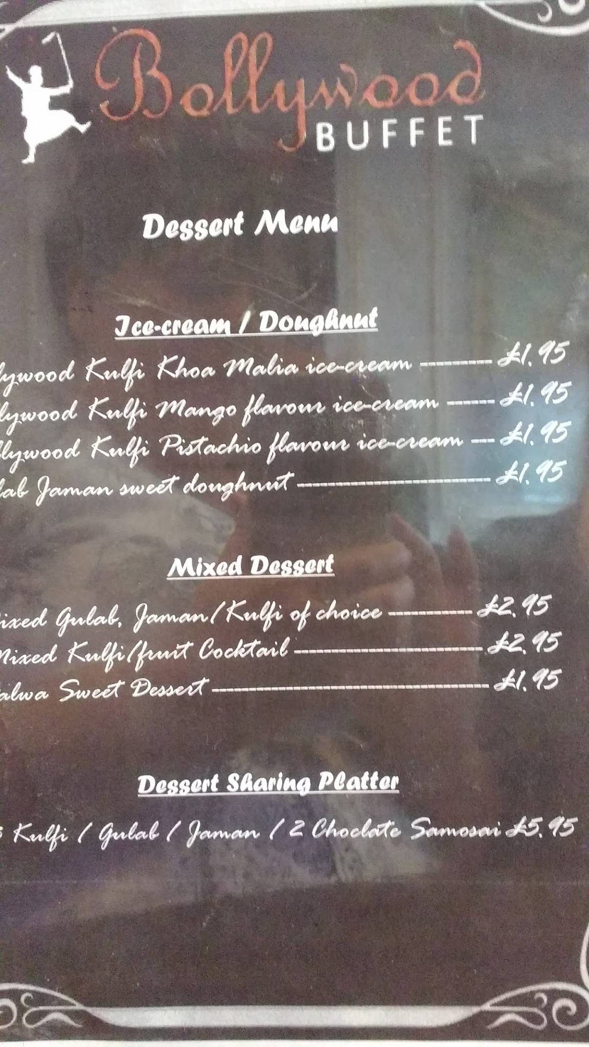 Menu at Bollywood Box restaurant, Gillingham