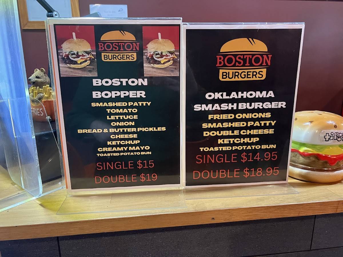 Menu at Boston Burger & Grill Waikiki restaurant, Waikiki