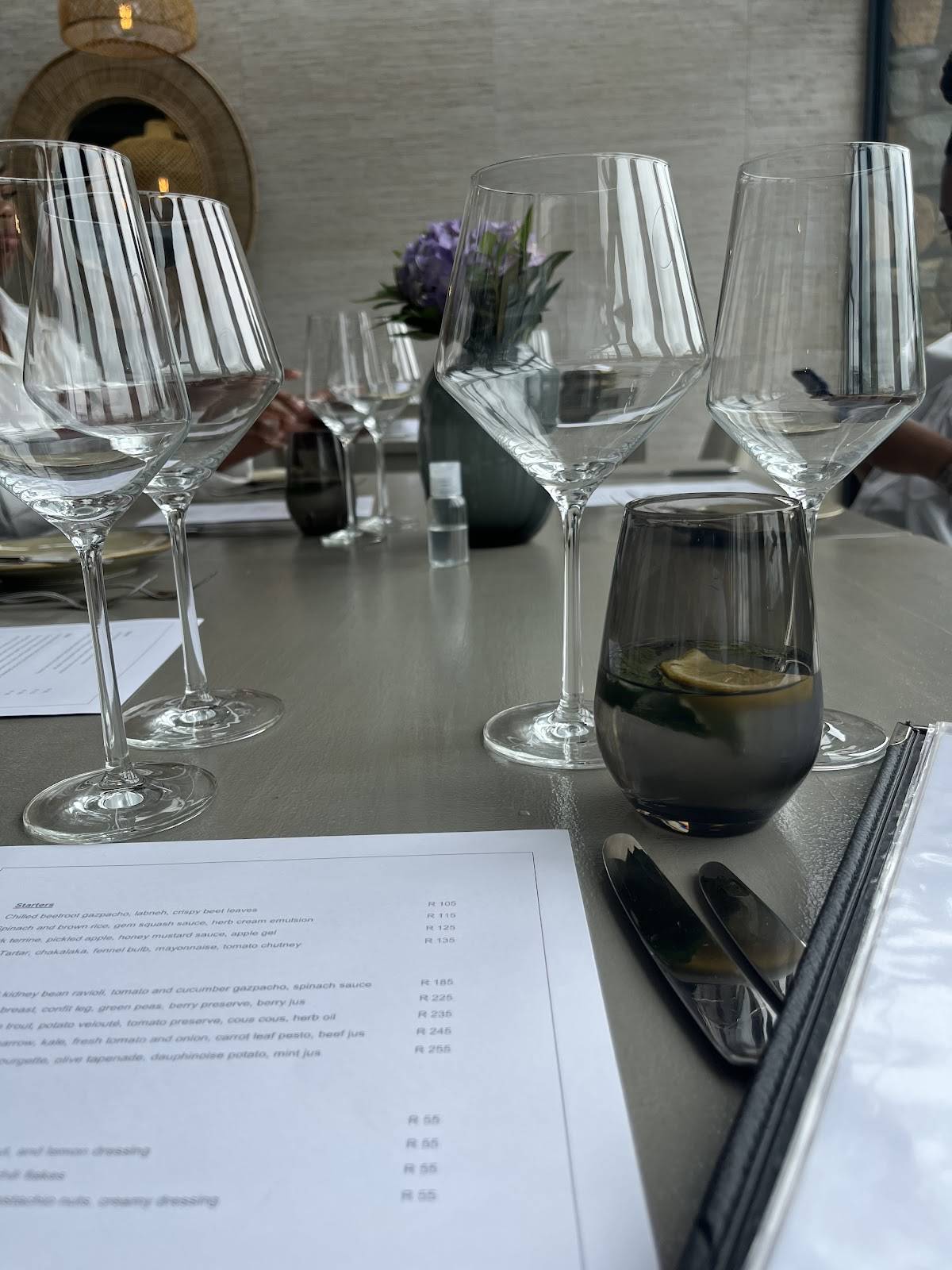 Menu at Brahman Hills Restaurants, South Africa