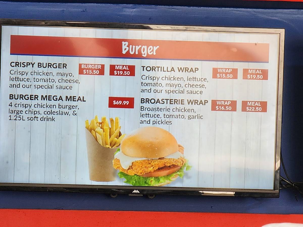 Menu at Broaster Chicken Padstow restaurant, Padstow