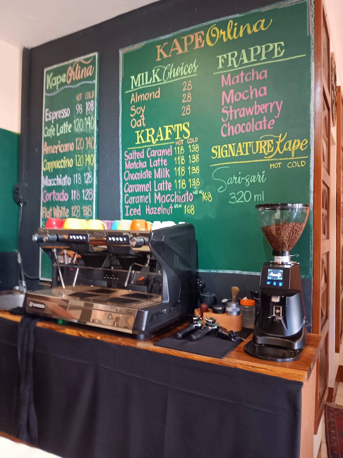 Menu at Café Orlina Dumaguete restaurant, Dumaguete