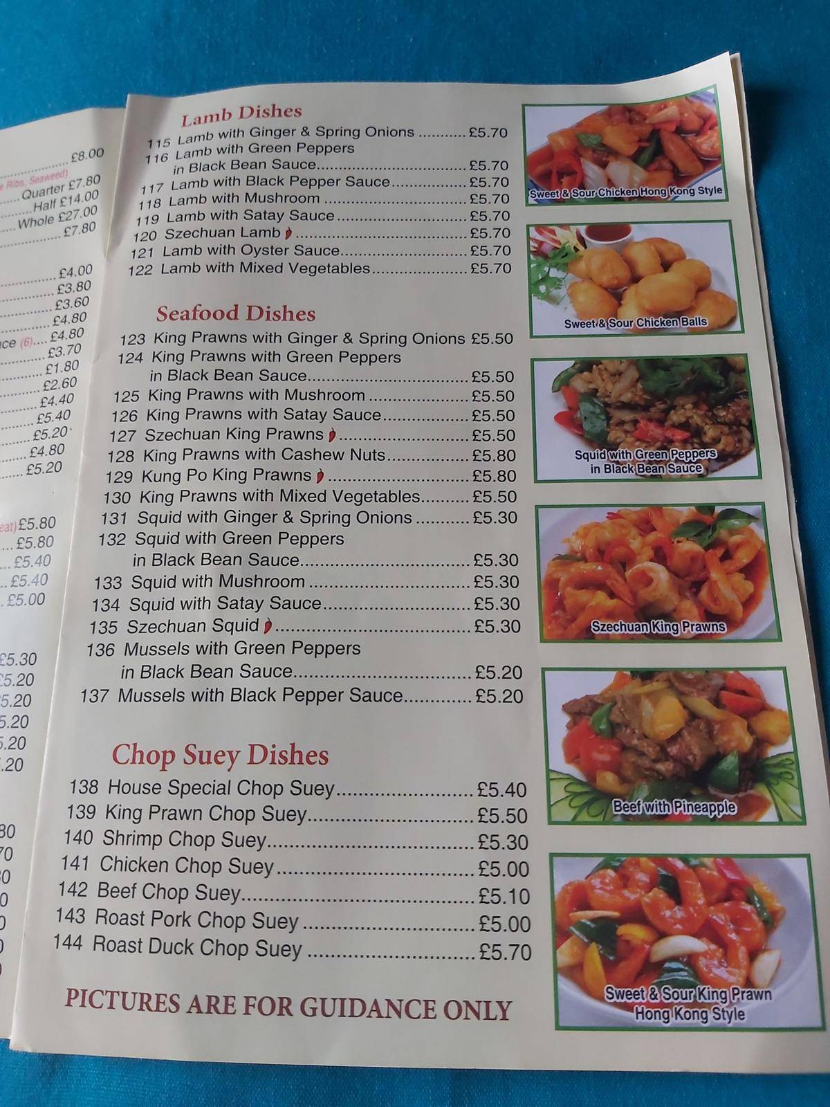 Menu at China Boy Takeaway restaurant, Caerphilly