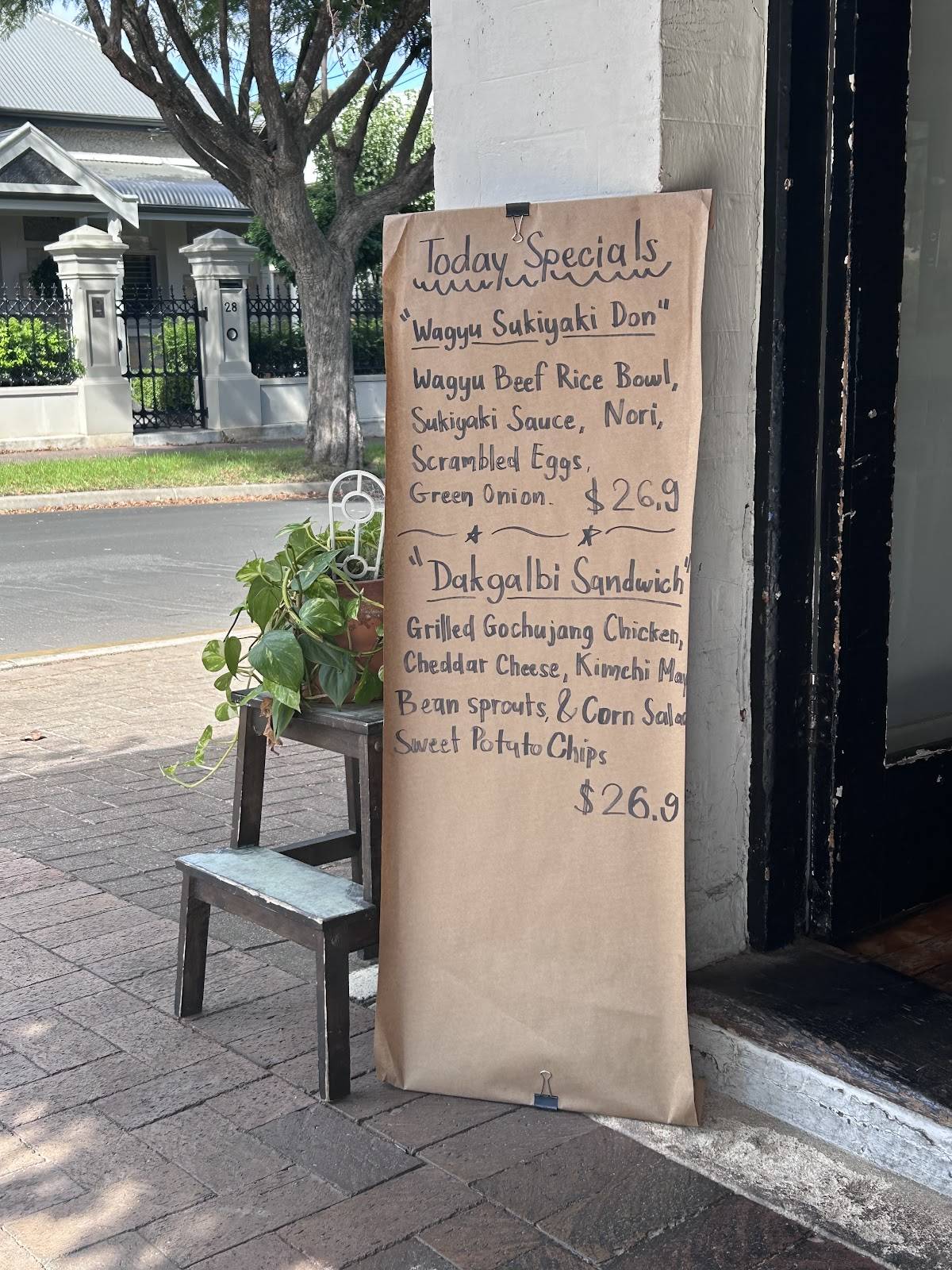Menu at Corner Store Cafe, Dulwich