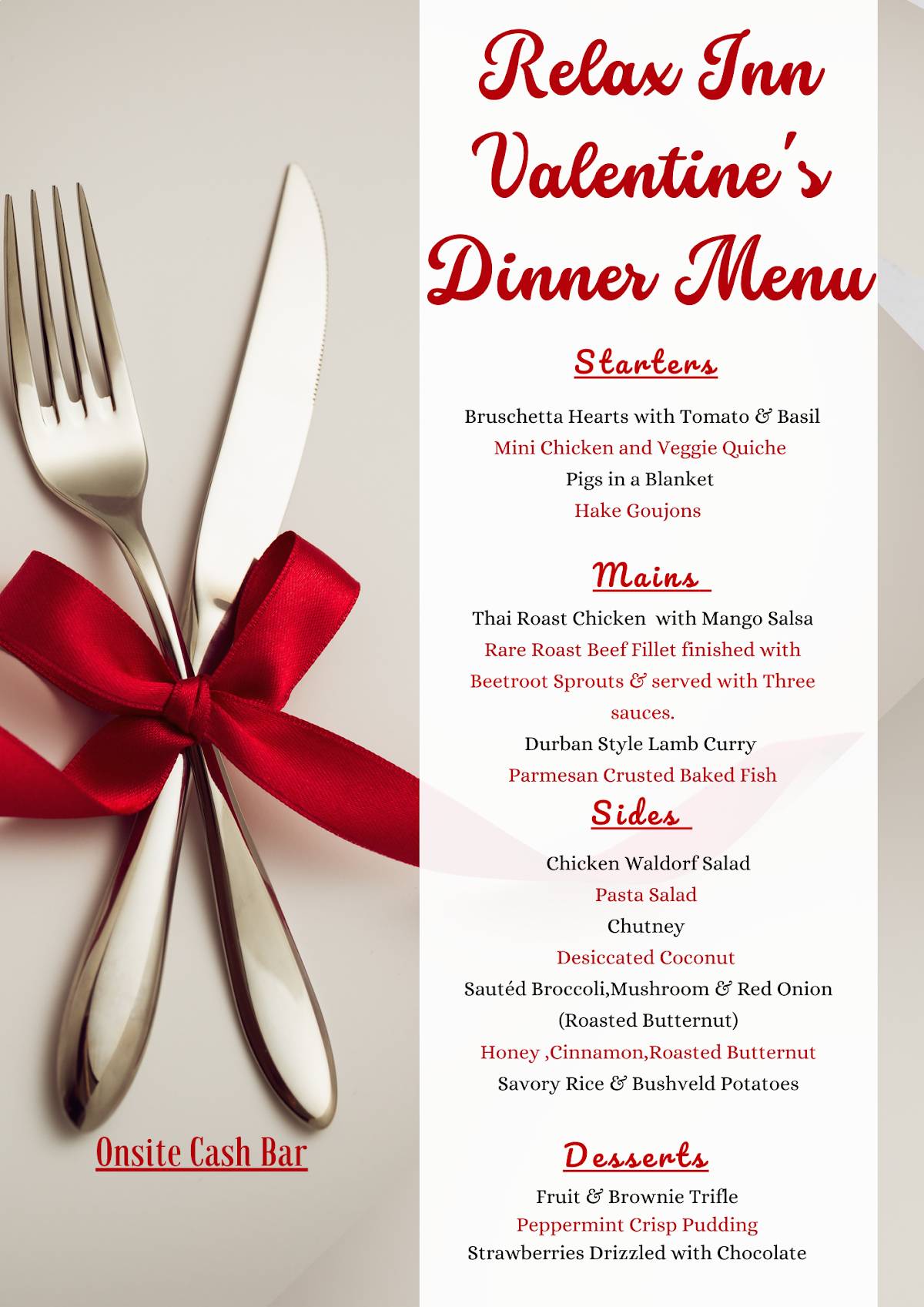 Speisekarte von Dine Inn Restaurant, Ballito