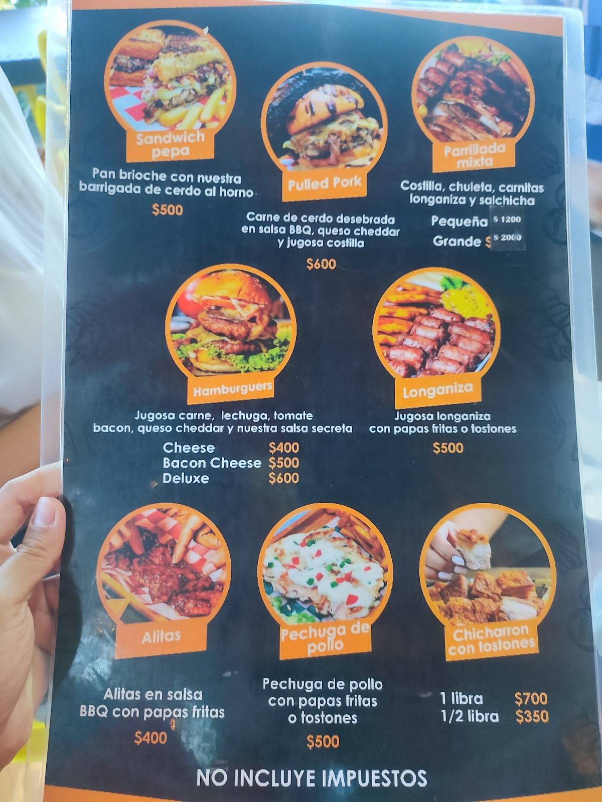 Carta del restaurante Don Cerdito Food, Santo Domingo