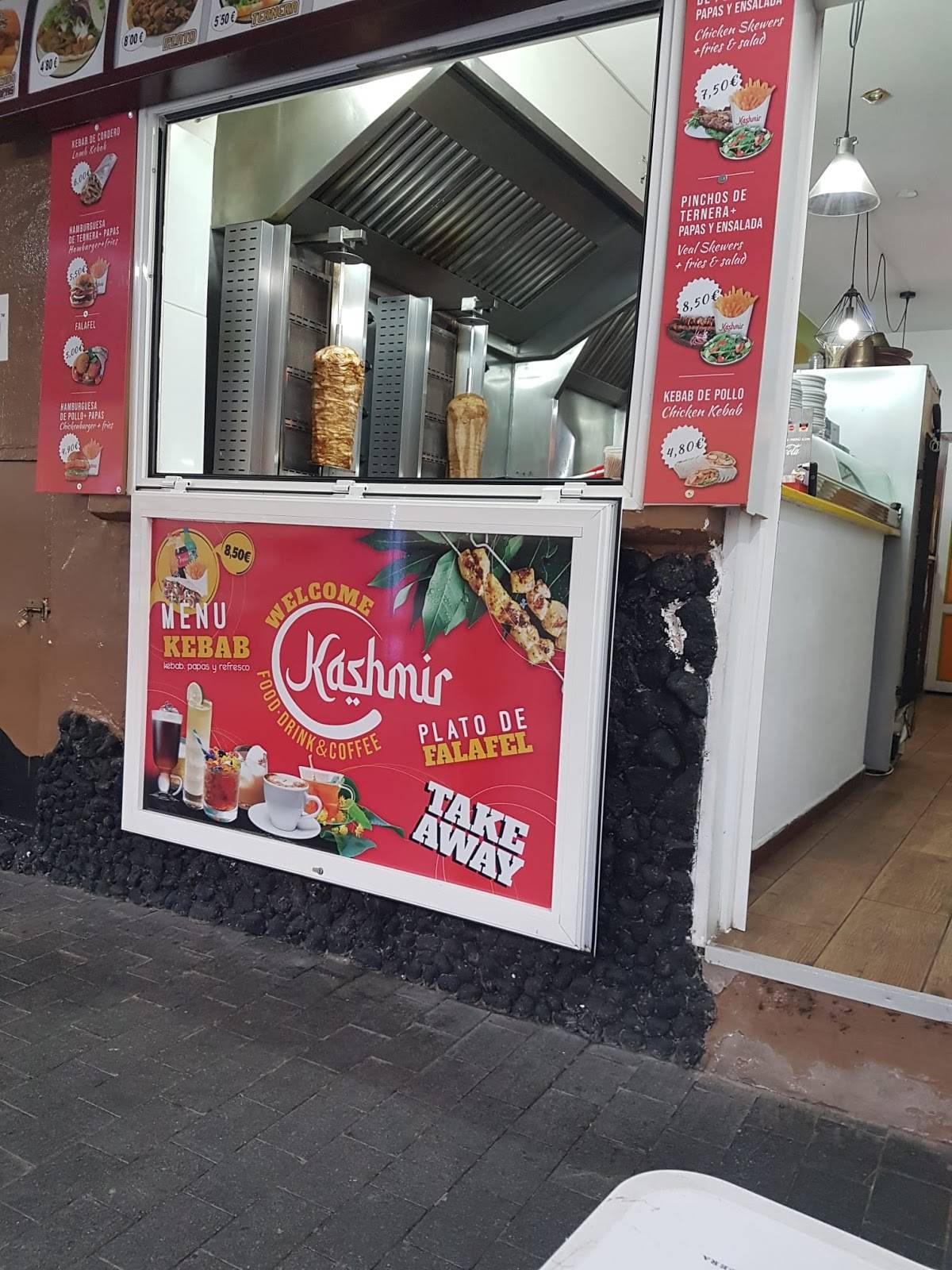 Menu at Doner Kebab Kashmir, Corralejo