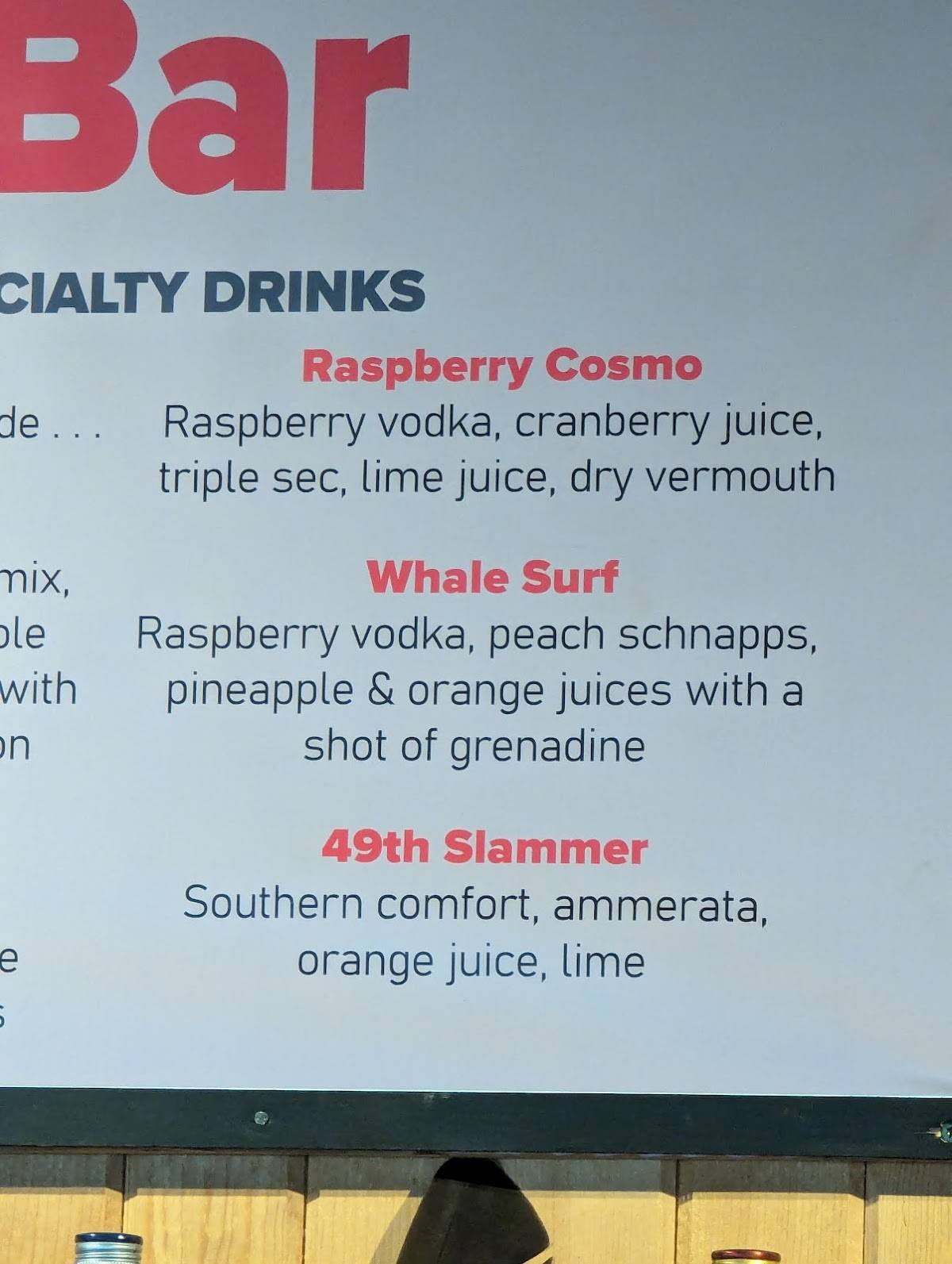 Menu at Duck Point Smokehouse Restaurant, Hoonah