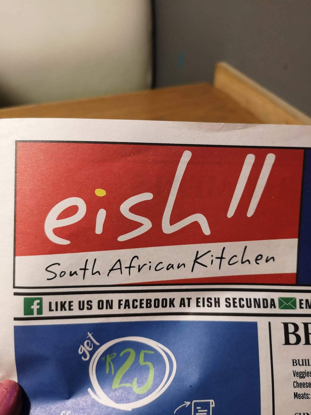 Menu at Eish!! Restaurant Secunda, Secunda