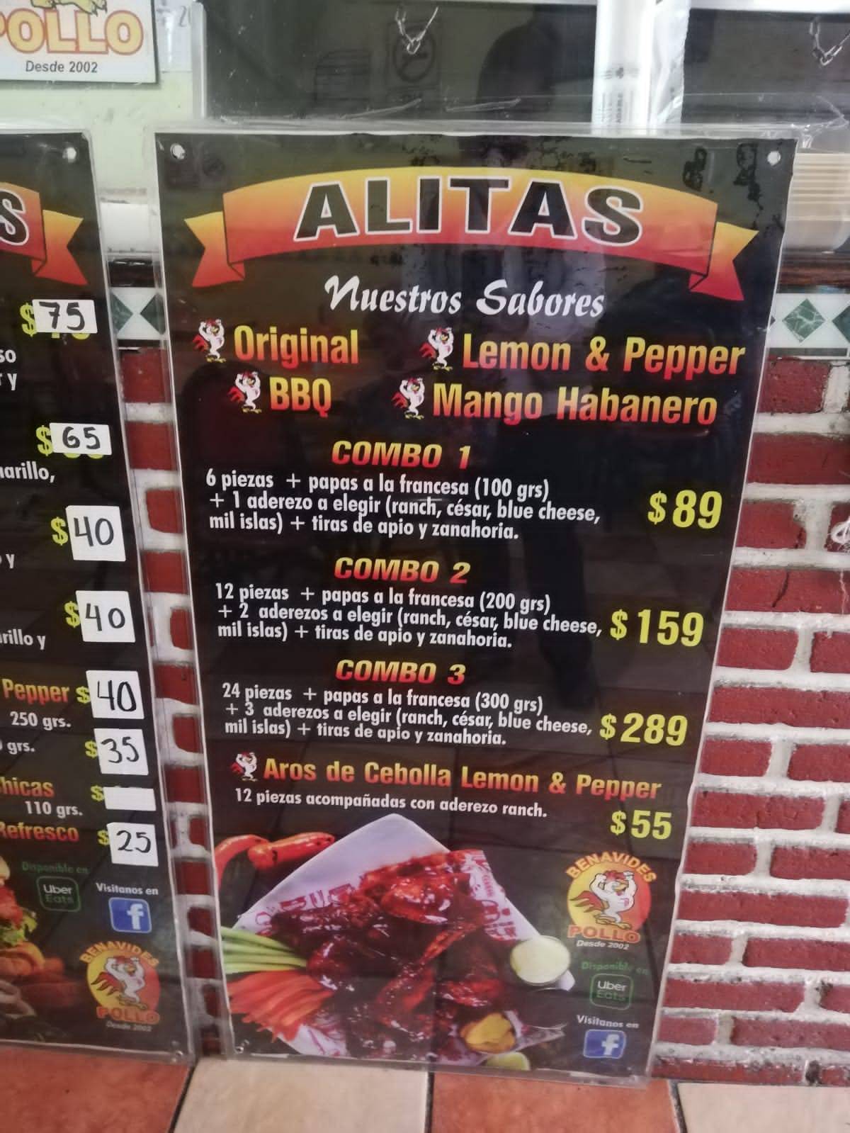 Carta del restaurante El Gran Pollo, Toluca del Lerdo, Av. Heroico ...