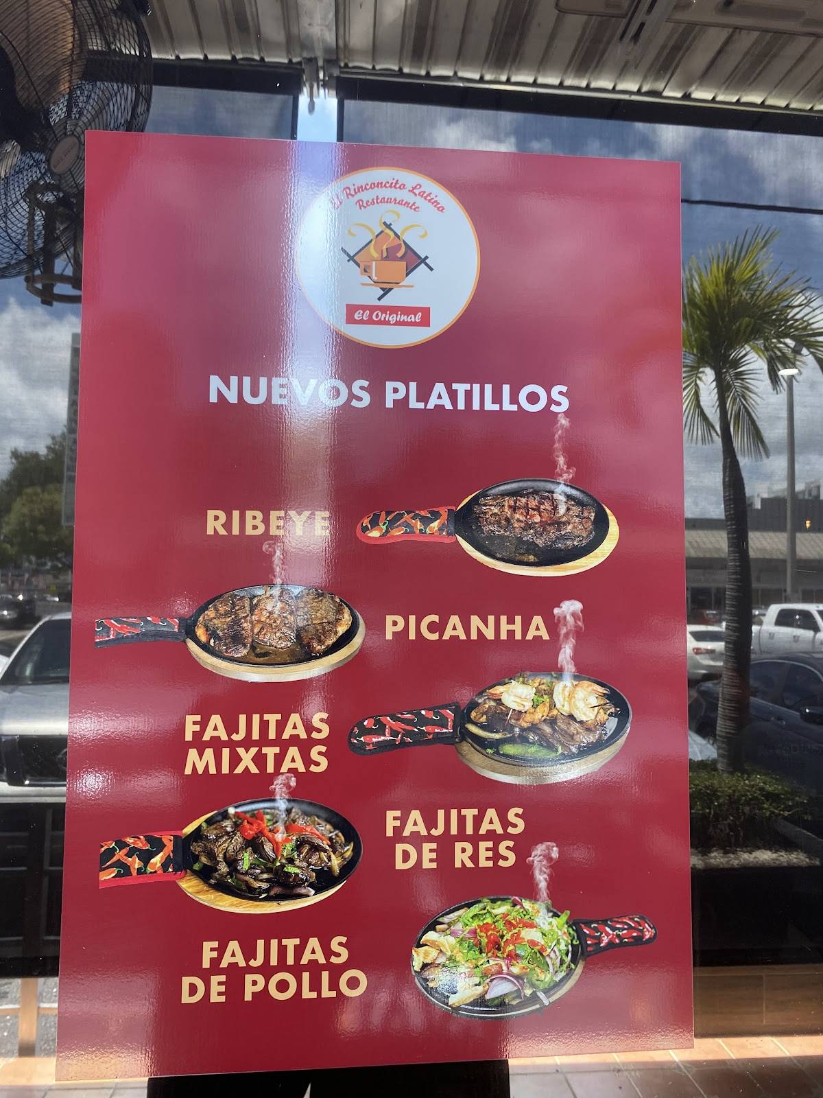 Menu at El Rinconcito Latino Coral Way restaurant, Miami, SW 24th St