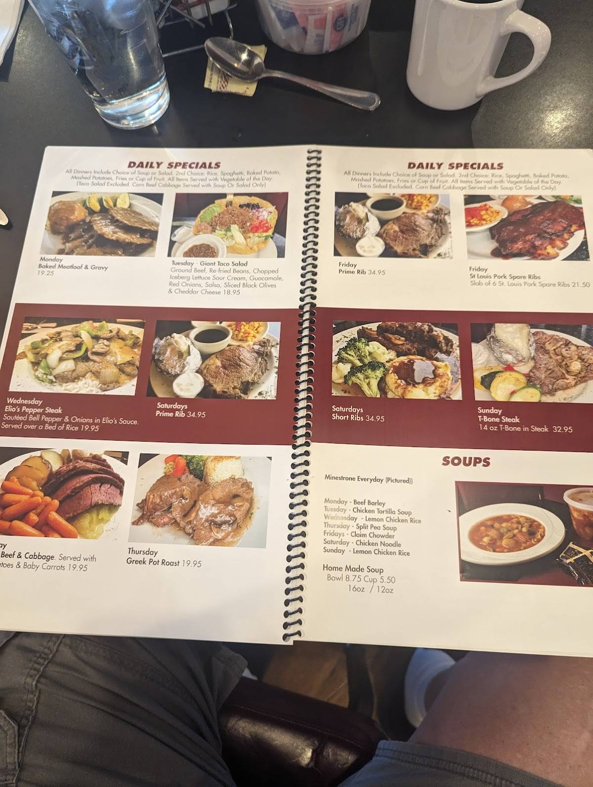 Menu at Elios Family Restaurant, San Leandro