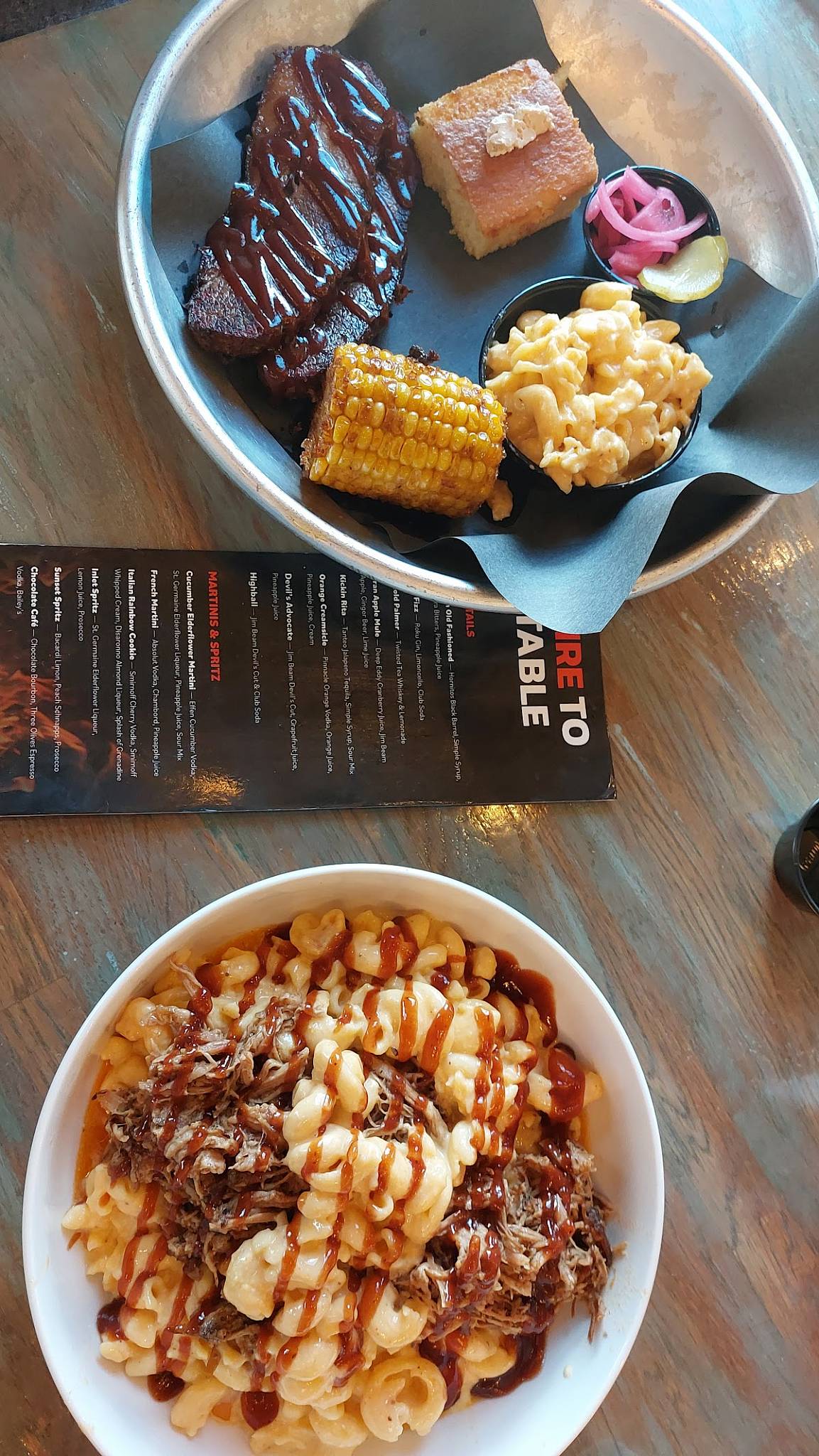Menu at Fire To Table restaurant, Murrells Inlet