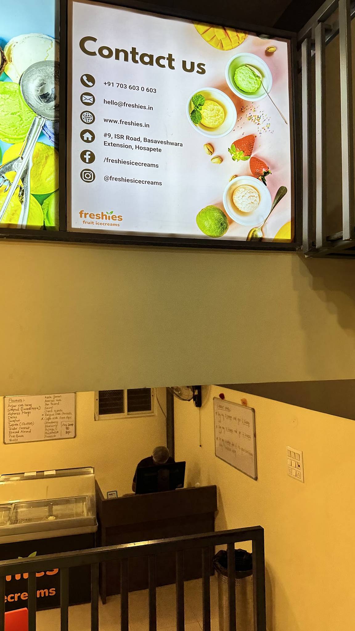 Menu at Freshies Fruit Ice Creams, Hosapete