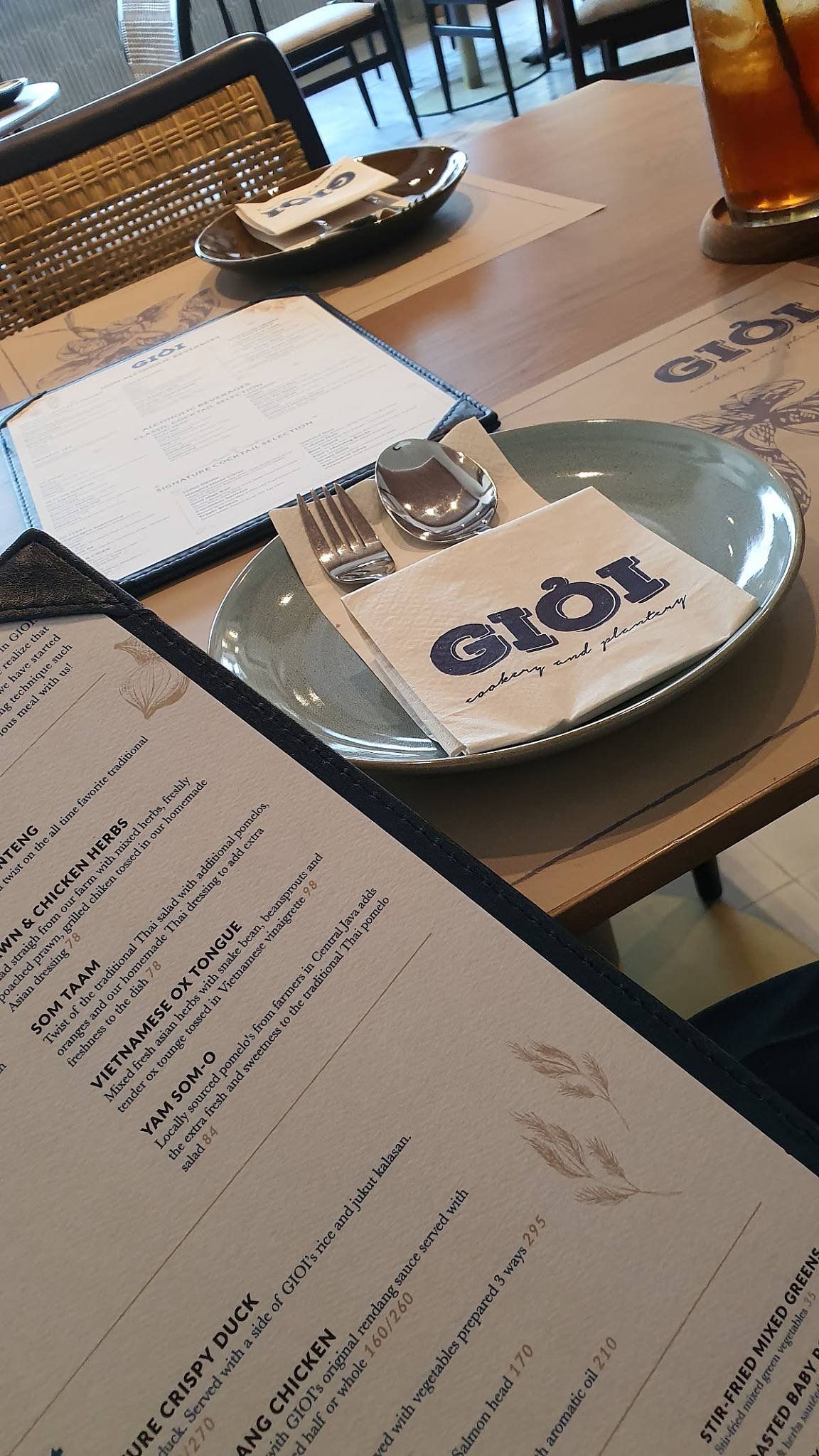 Menu at GIOI Menteng restaurant, Central Jakarta, Jl. Dr. Kusuma Atmaja ...
