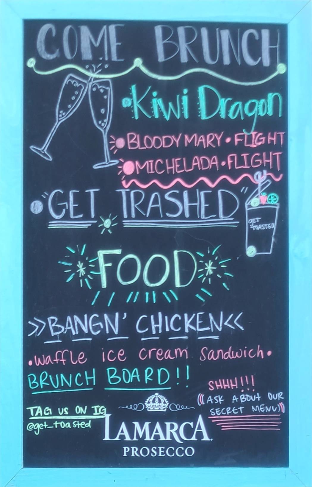 Menu at Get Toasted restaurant, Riverbank