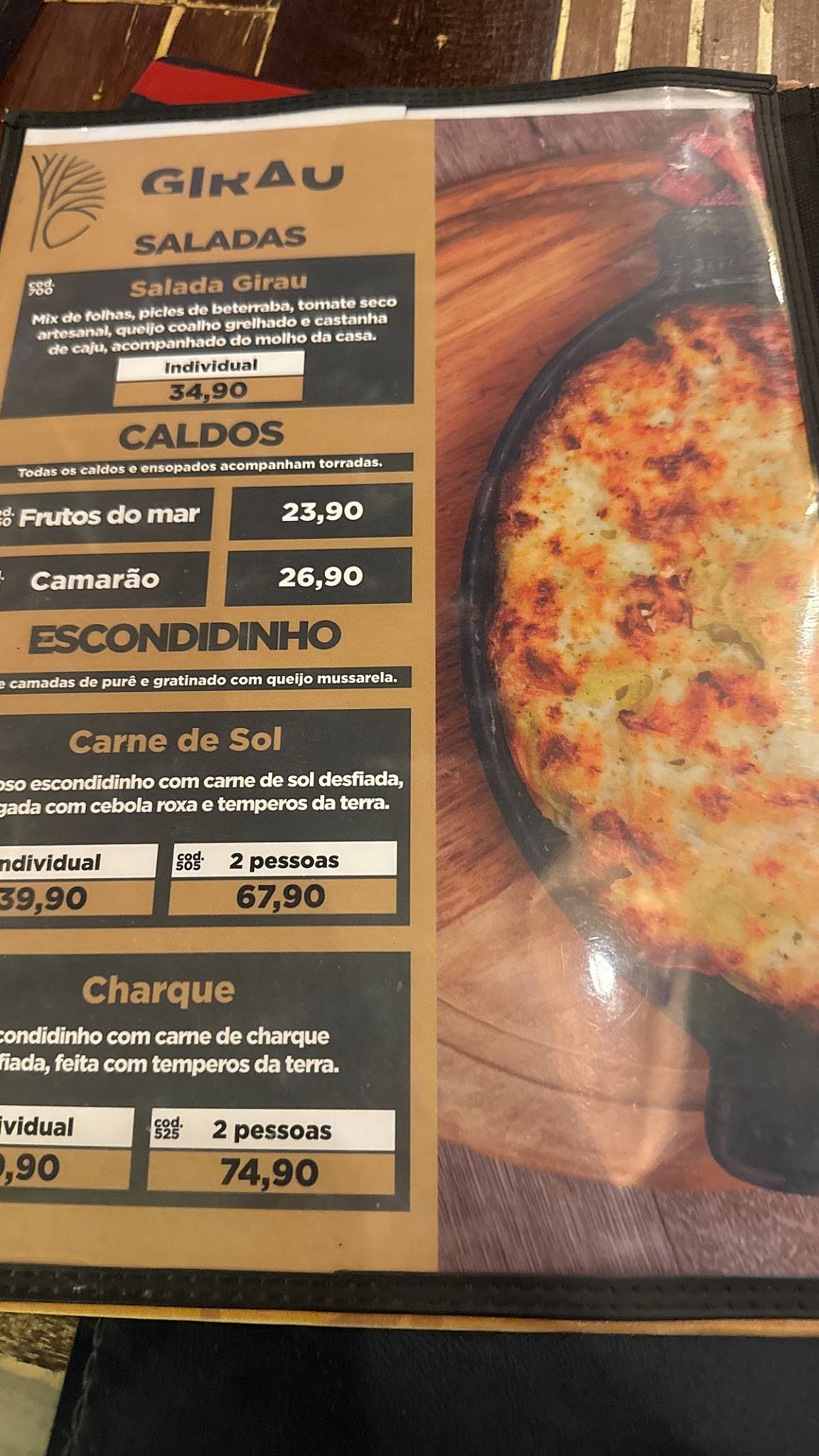 Menu em Girau Bar & Restaurante, João Pessoa