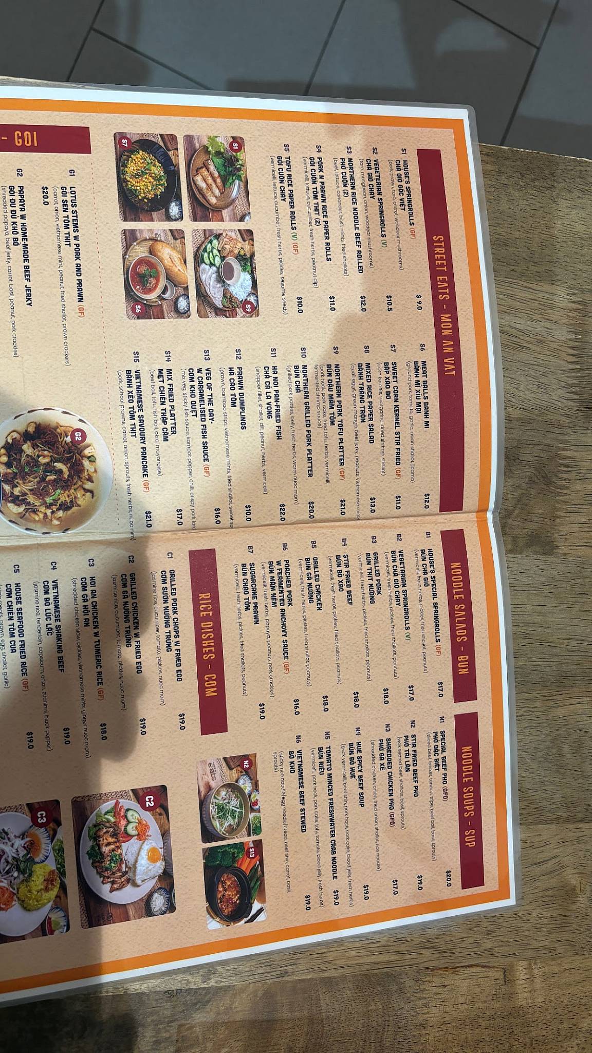 Menu at Goc Viet Vietnamese Eatery restaurant, Sunnybank
