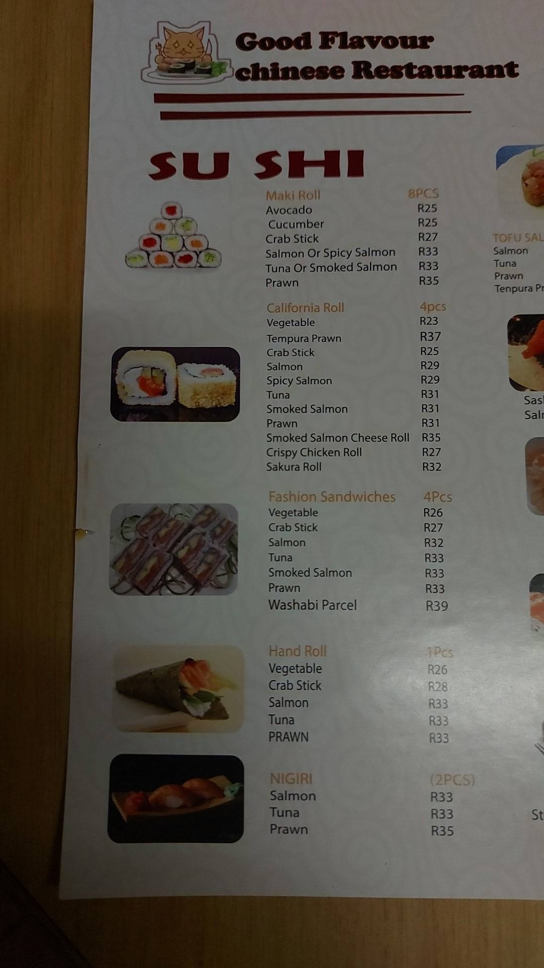 Menu at Good Flavor Chinese Restaurant Nina Park Nina Park, Akasia, 235 ...