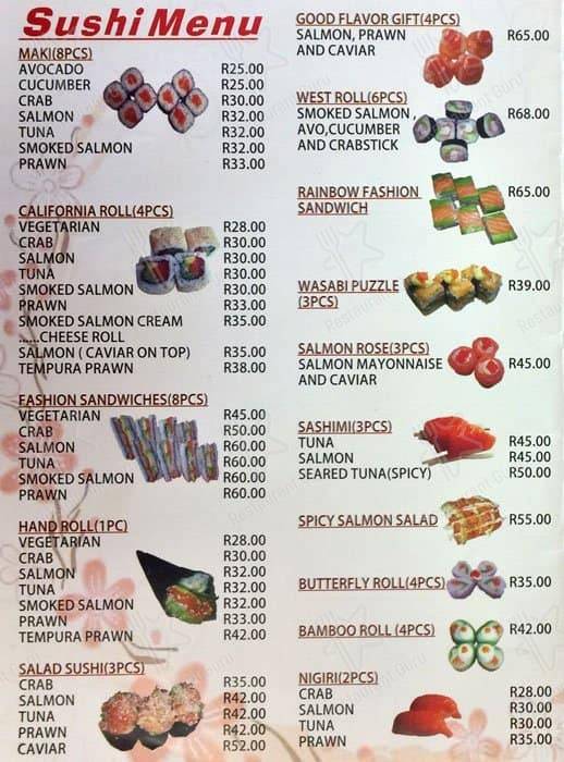 Menu at Good Will restaurant, Johannesburg, Blairgowrie Plaza