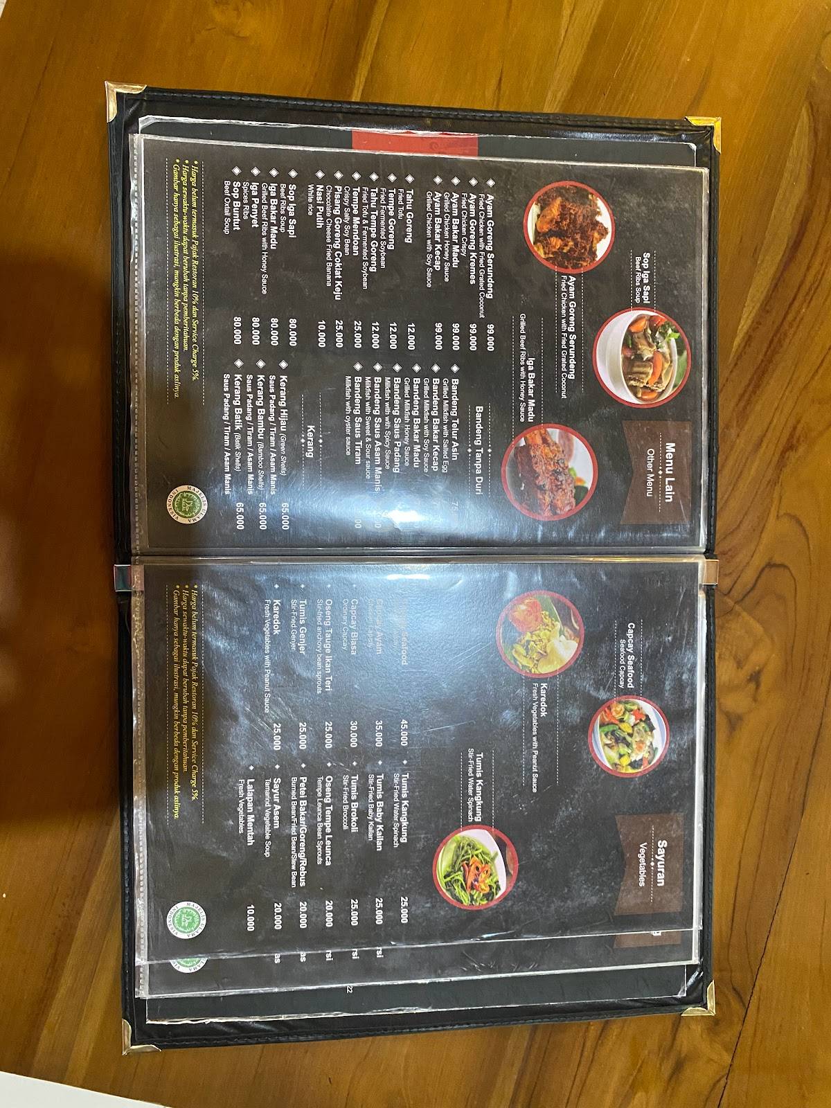 Menu at Gubug Makan Mang Engking Yani Golf Surabaya restaurant, Surabaya