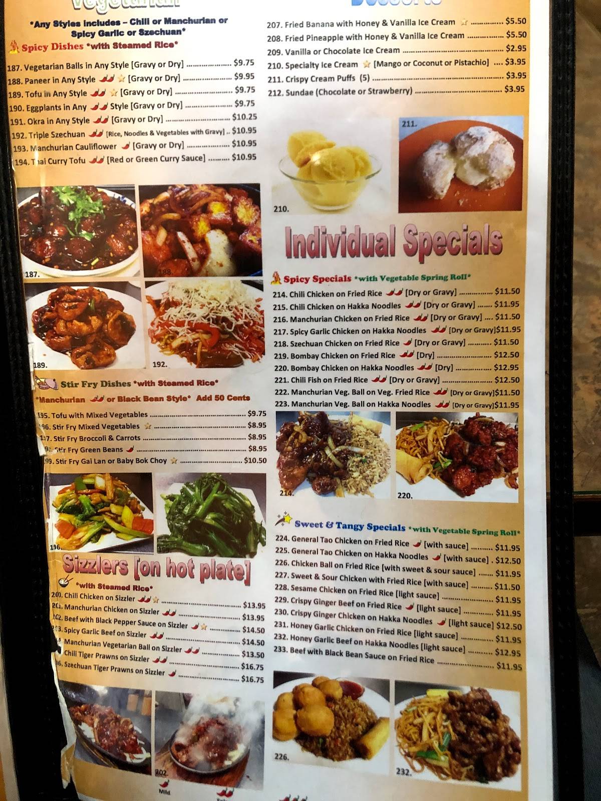 Menu at Hakka No. 1 Cuisine restaurant, Toronto, Keele St