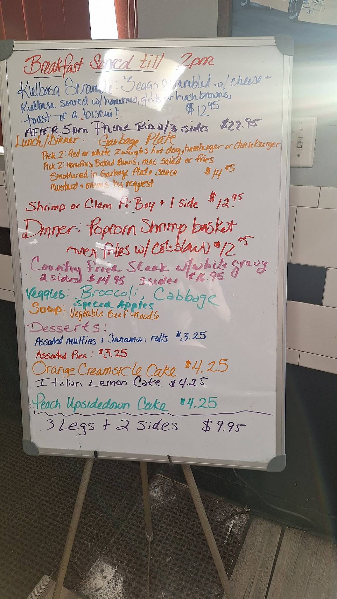 Menu at Hampton's Restaurant, Daytona Beach, Mason Ave