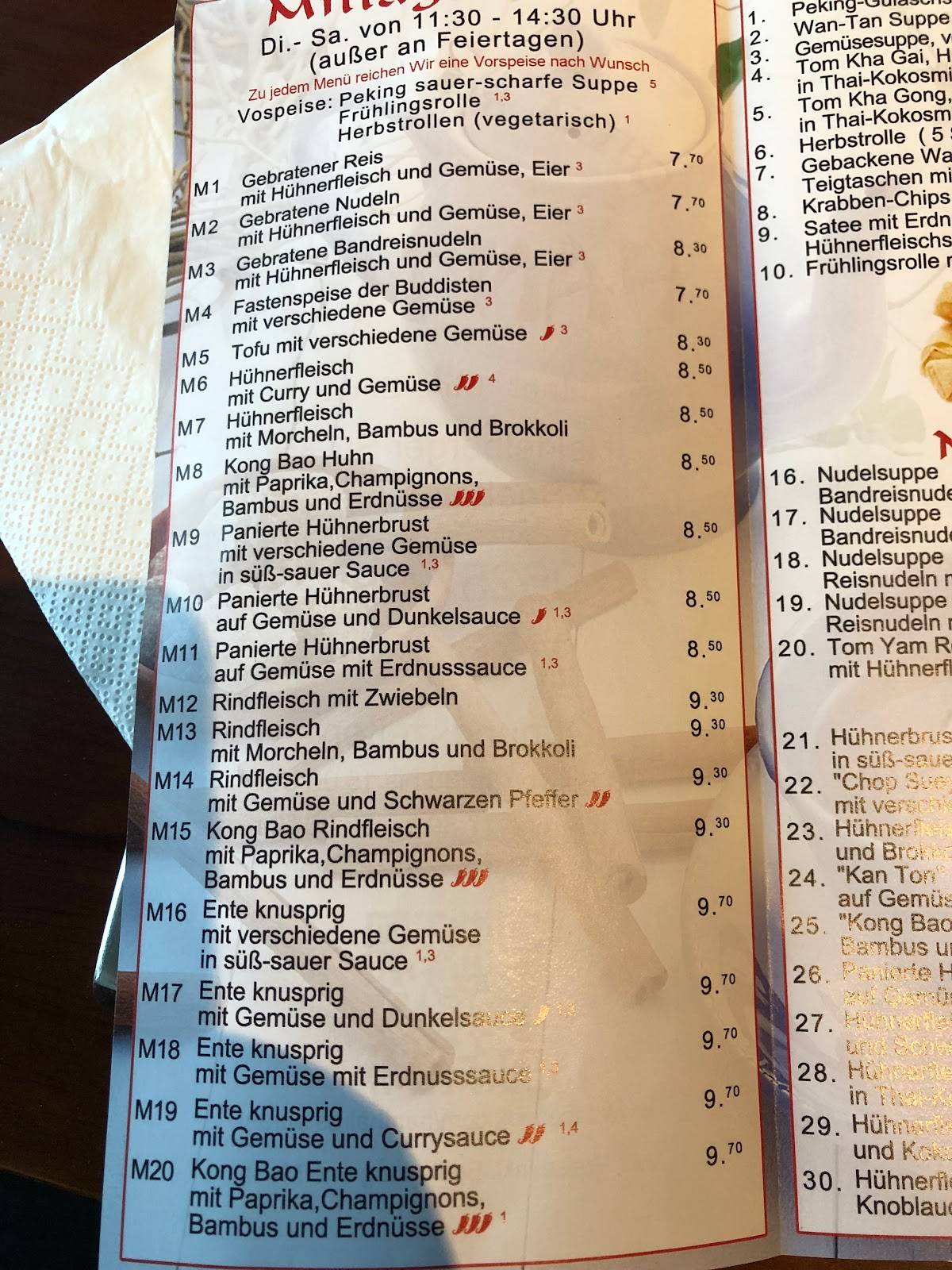Speisekarte von Han Thai restaurant, Seeheim-Jugenheim