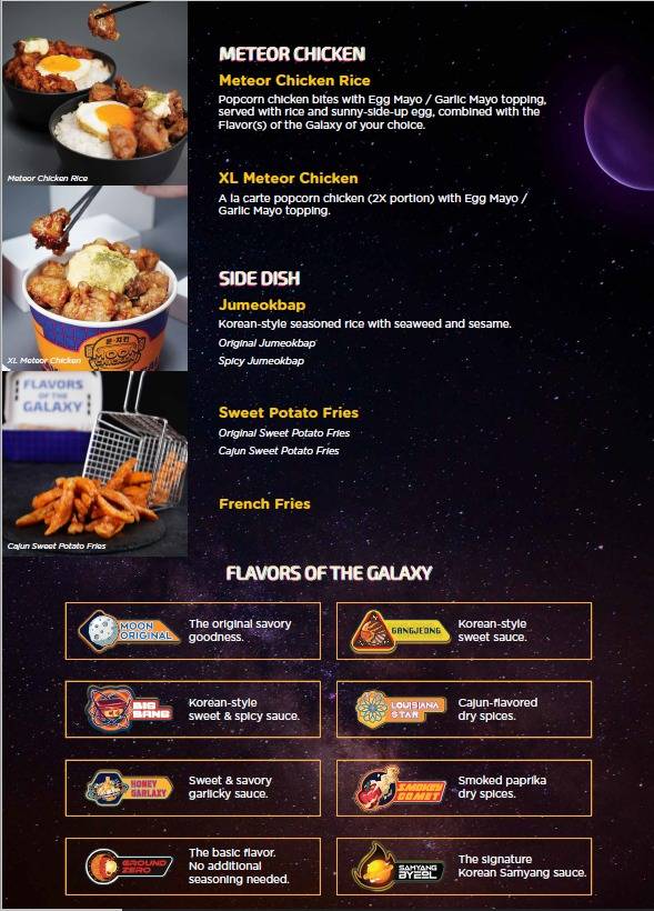 Carta de Hangry Taman Galaxy - Moon Chicken x San Gyu x Ayam Koplo x ...
