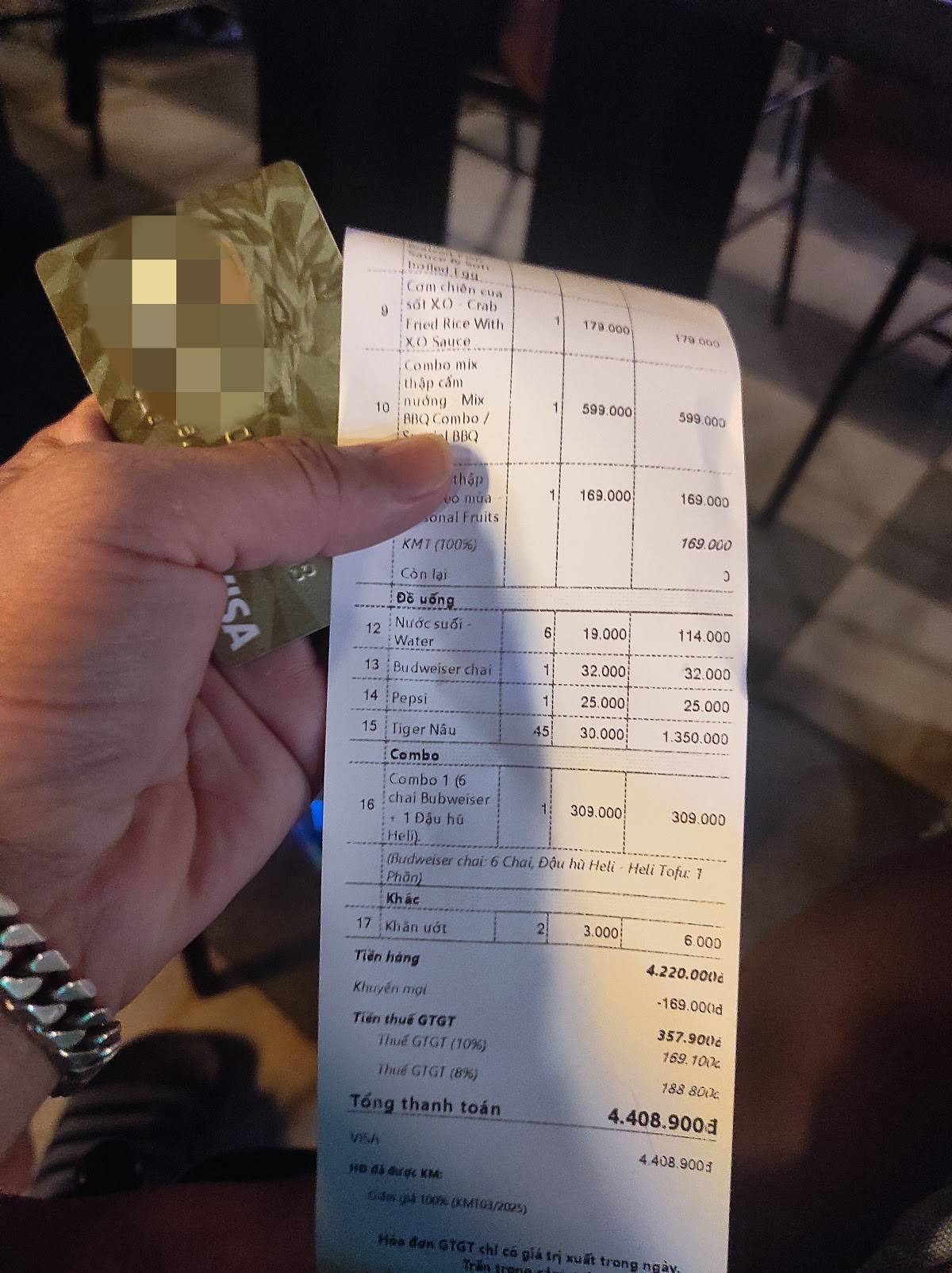Menu at Heli Beer Garden restaurant, Ho Chi Minh City, 19-21 Tân Cảng