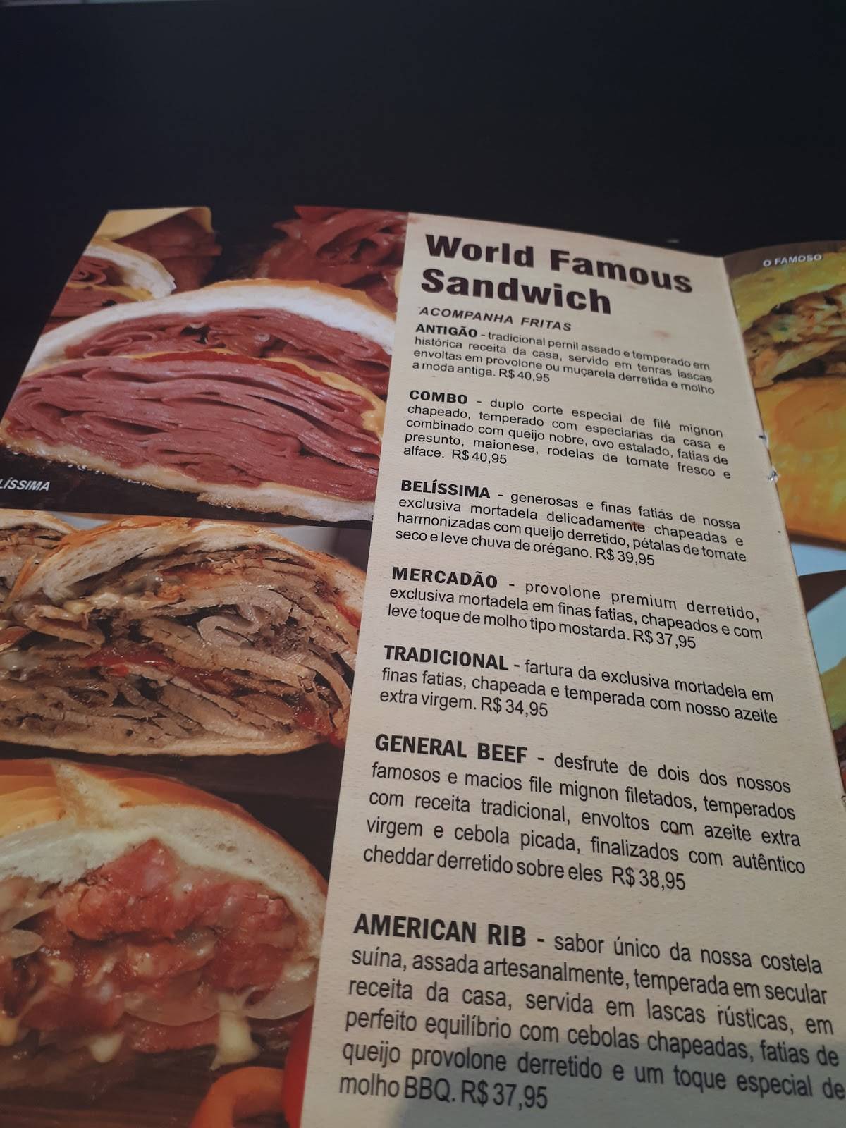 Menu em Hocca Bar - Iguatemi Campinas, Campinas