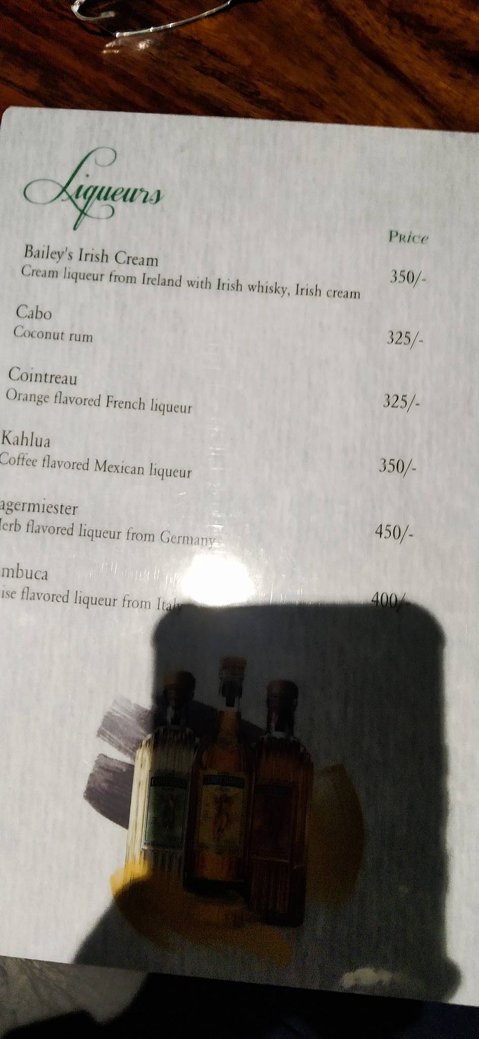 Menu at Illusions The Restro Lounge, Nagpur