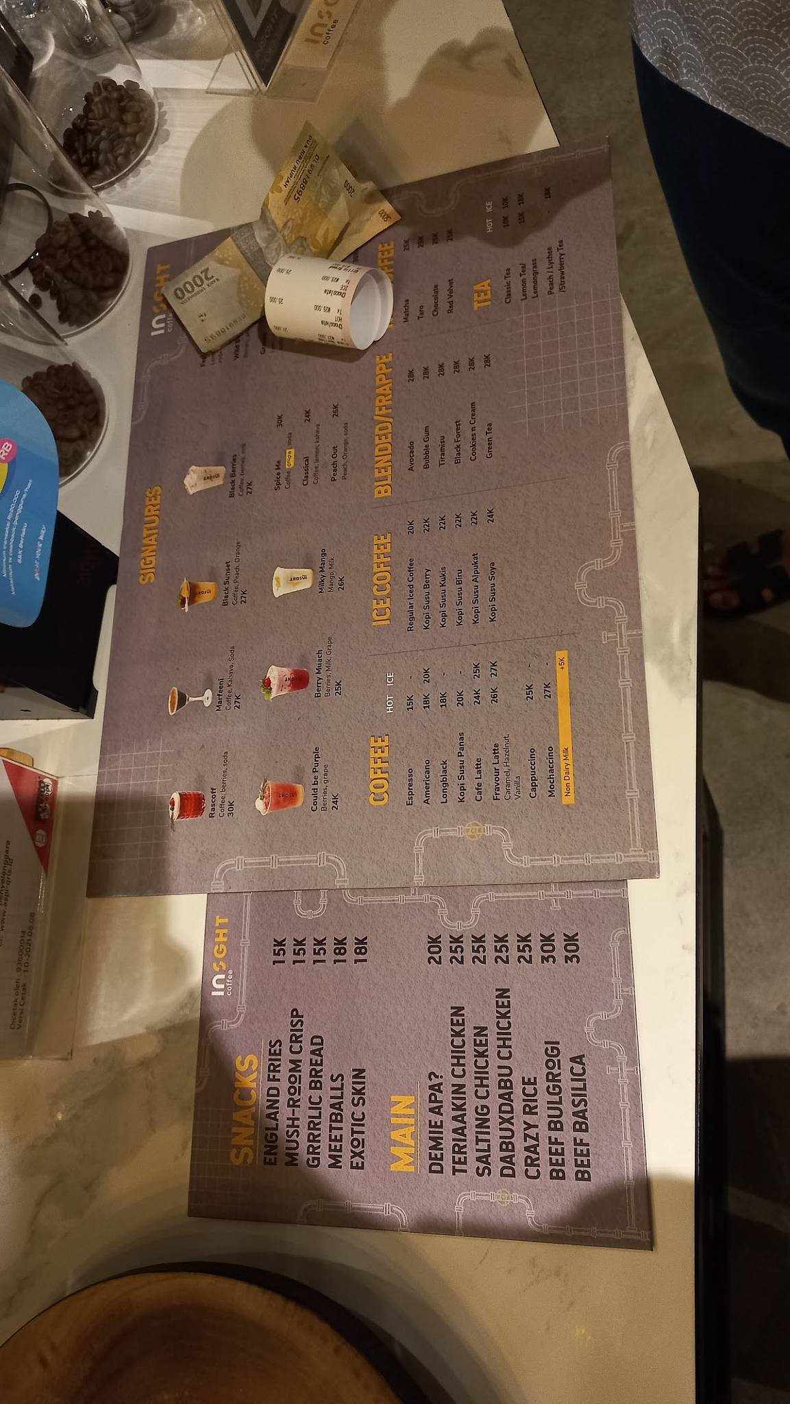 Carta de Insight coffee, Semarang