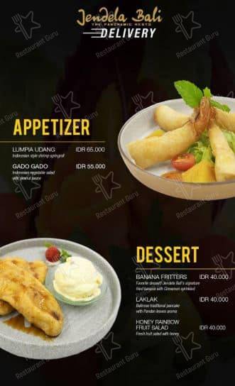 Menu at Jendela Bali The Panoramic Resto restaurant, Kuta Selatan ...