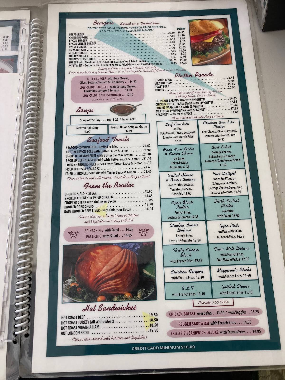 Menu at Joe Jr. restaurant, New York City, 167 3rd Ave