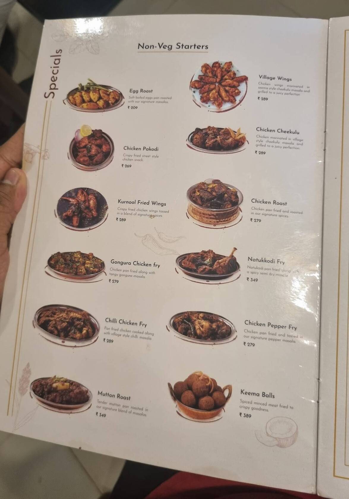 Menu at Kritunga Restaurant - Kokapet, Hyderabad