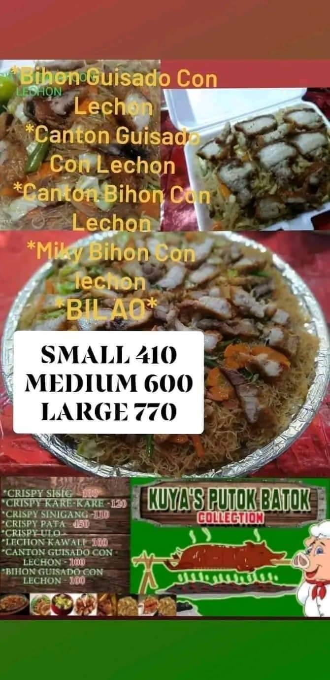 Menu at KUYA'S PALUTO AND CHICKEN WINGS/SILOG restaurant, Manila