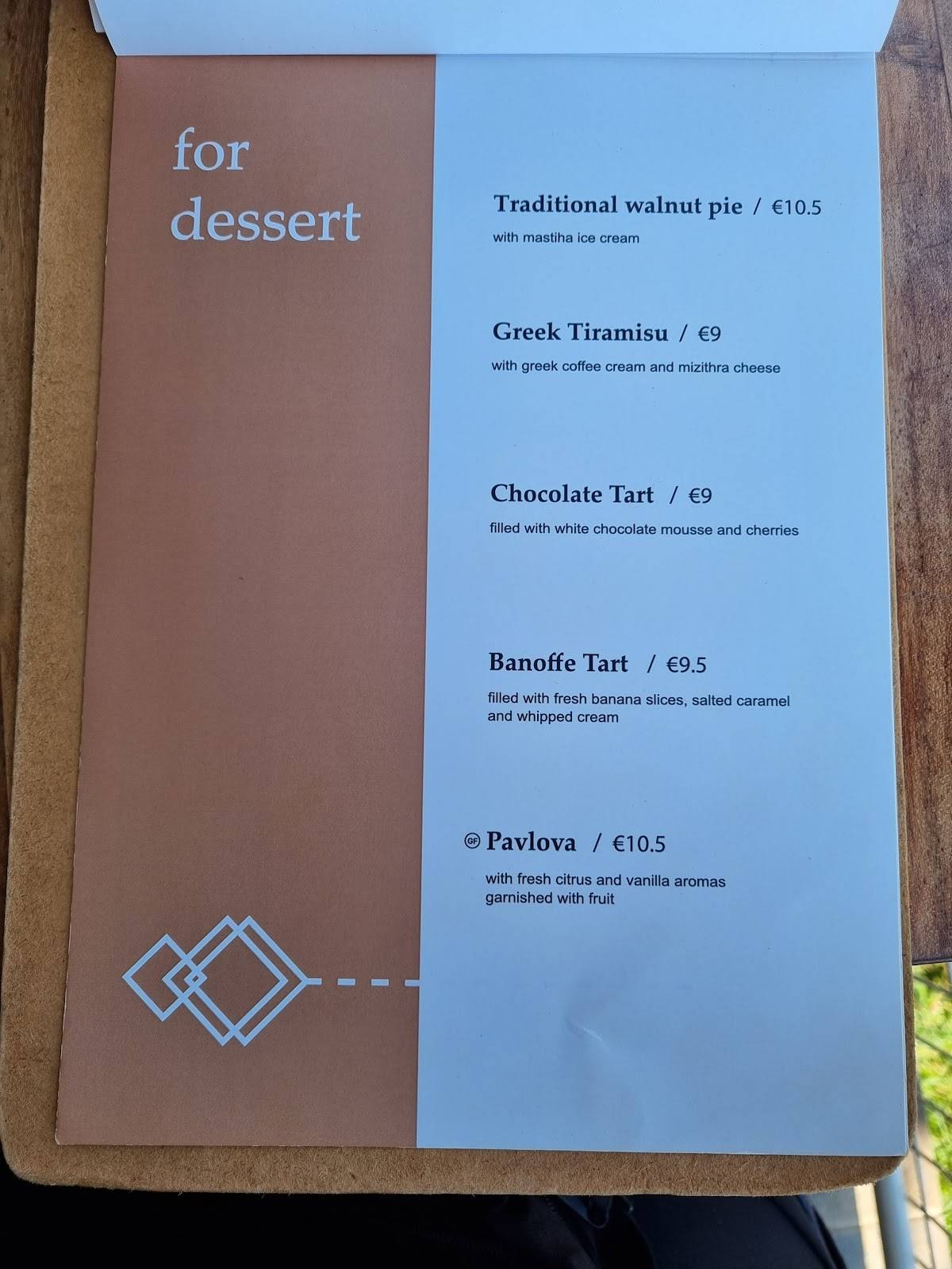 Menu at Restaurant Keri Lighthouse, Keri
