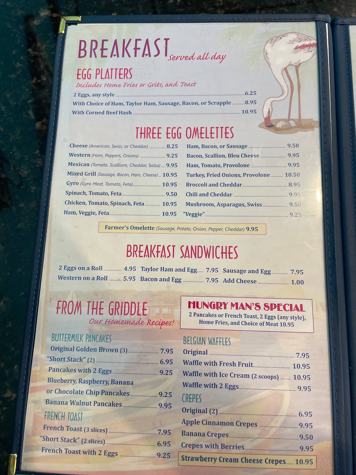 Menu at Key West Diner restaurant, Stuart, NW Federal Hwy