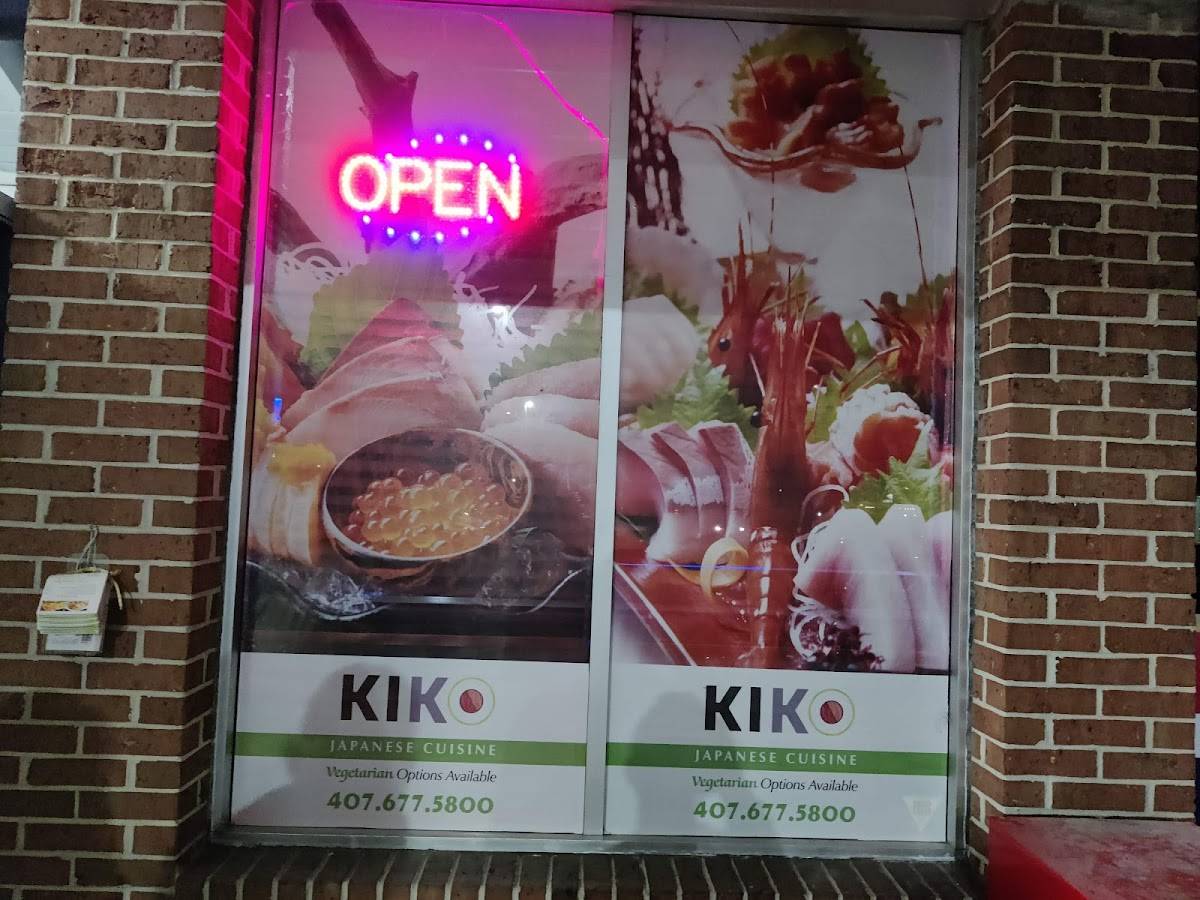 Menu at Kiko Japanese Cuisine restaurant, Winter Springs