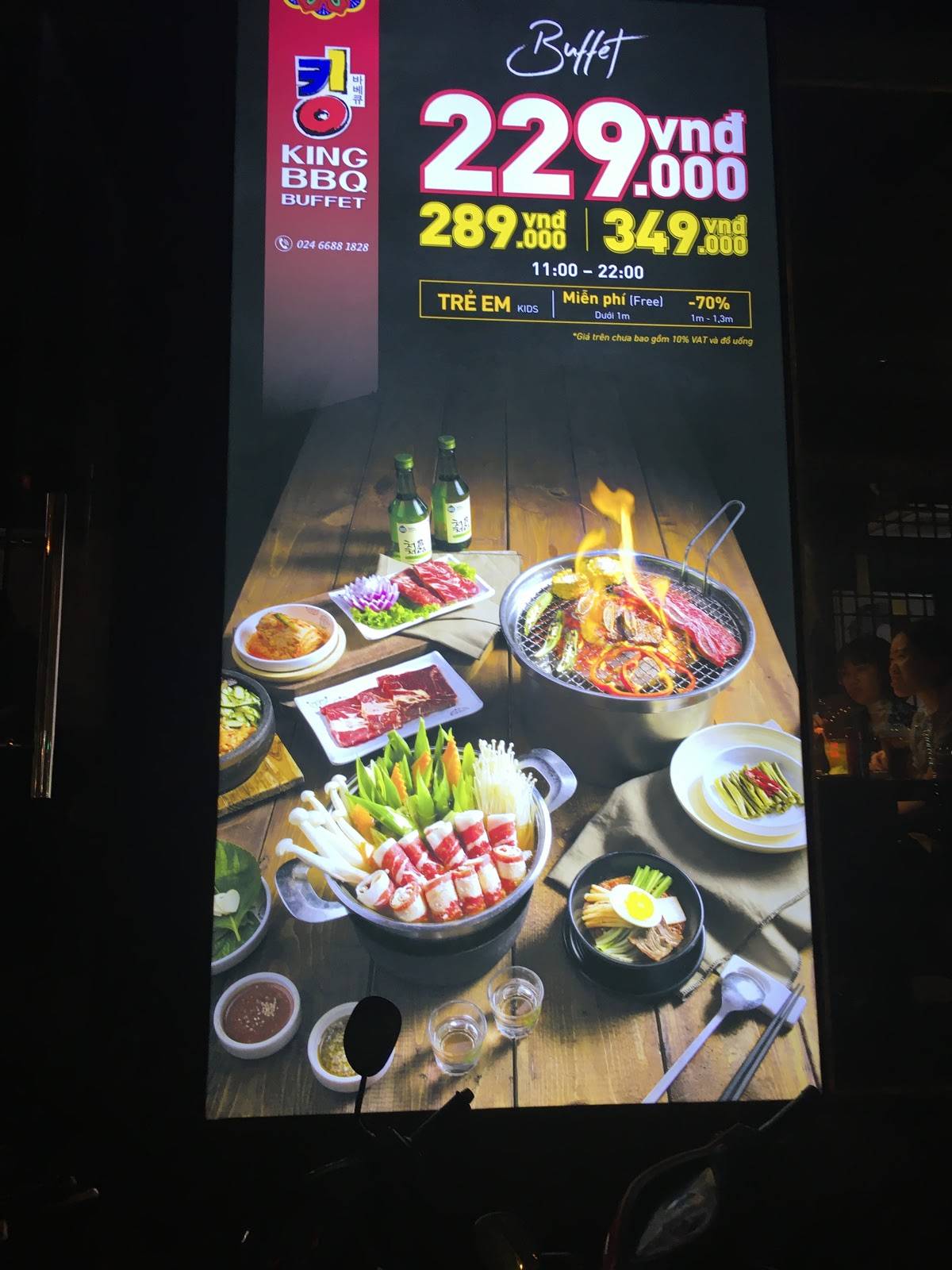 Menu at King BBQ 109 Đào Tấn, Hanoi, 109 P. Đào Tấn