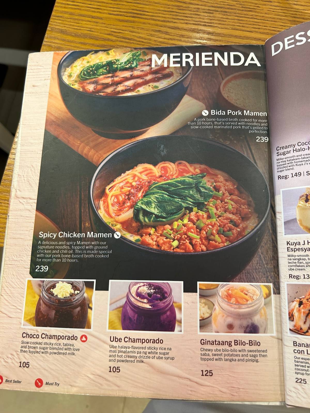 Menu at Kuya J Restaurant - Ayala Malls Solenad 3, Santa Rosa, Ayala ...