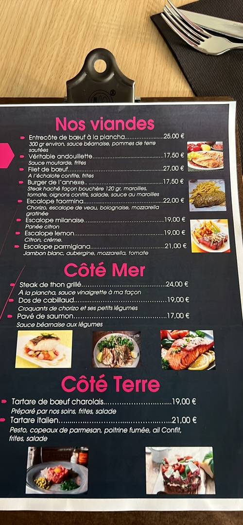 Menu au L'Annexe de Chez Ludo restaurant, Beauvais