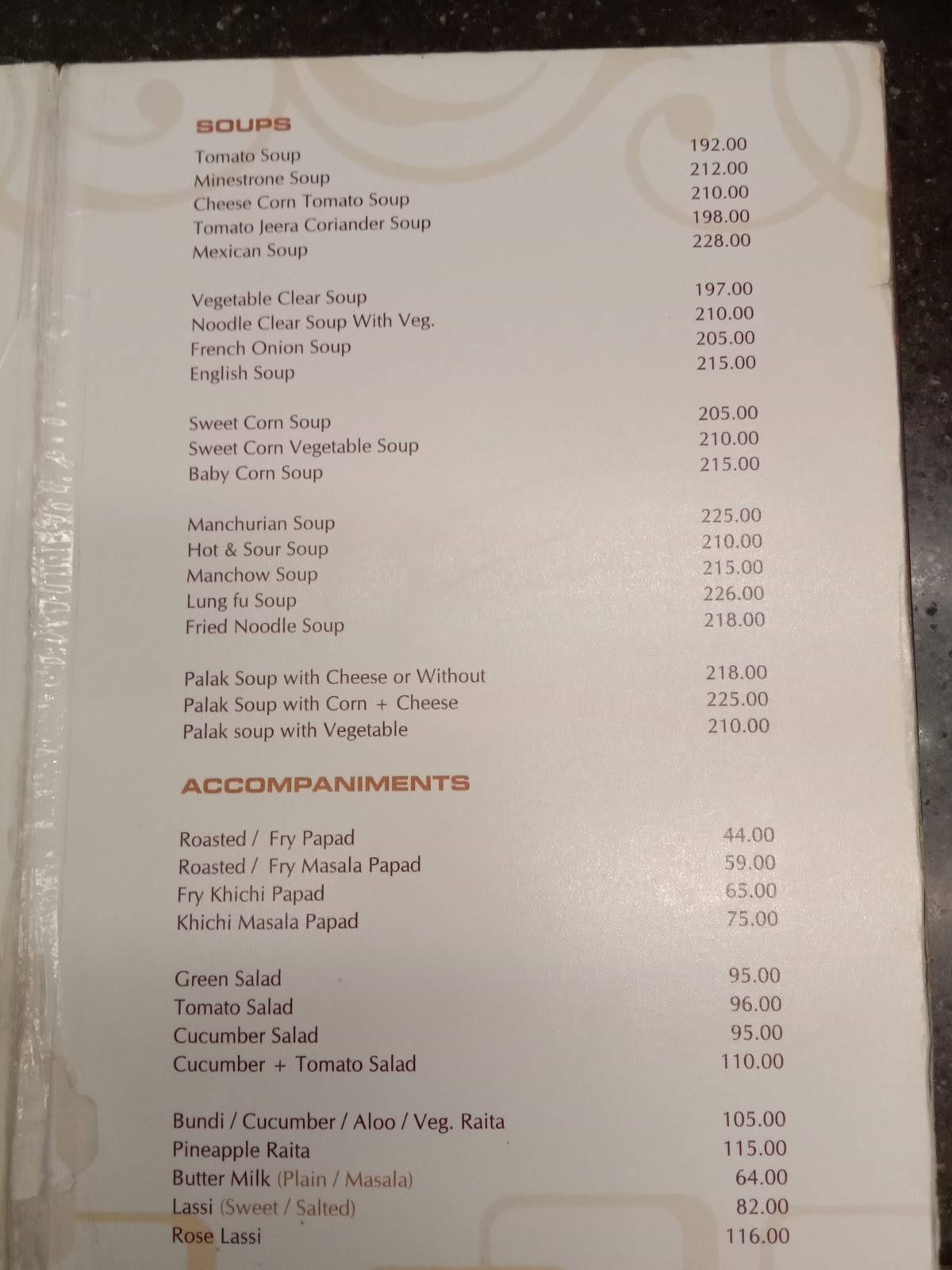 Menu at LORDS BANQUET RESTAURANT, Rajkot