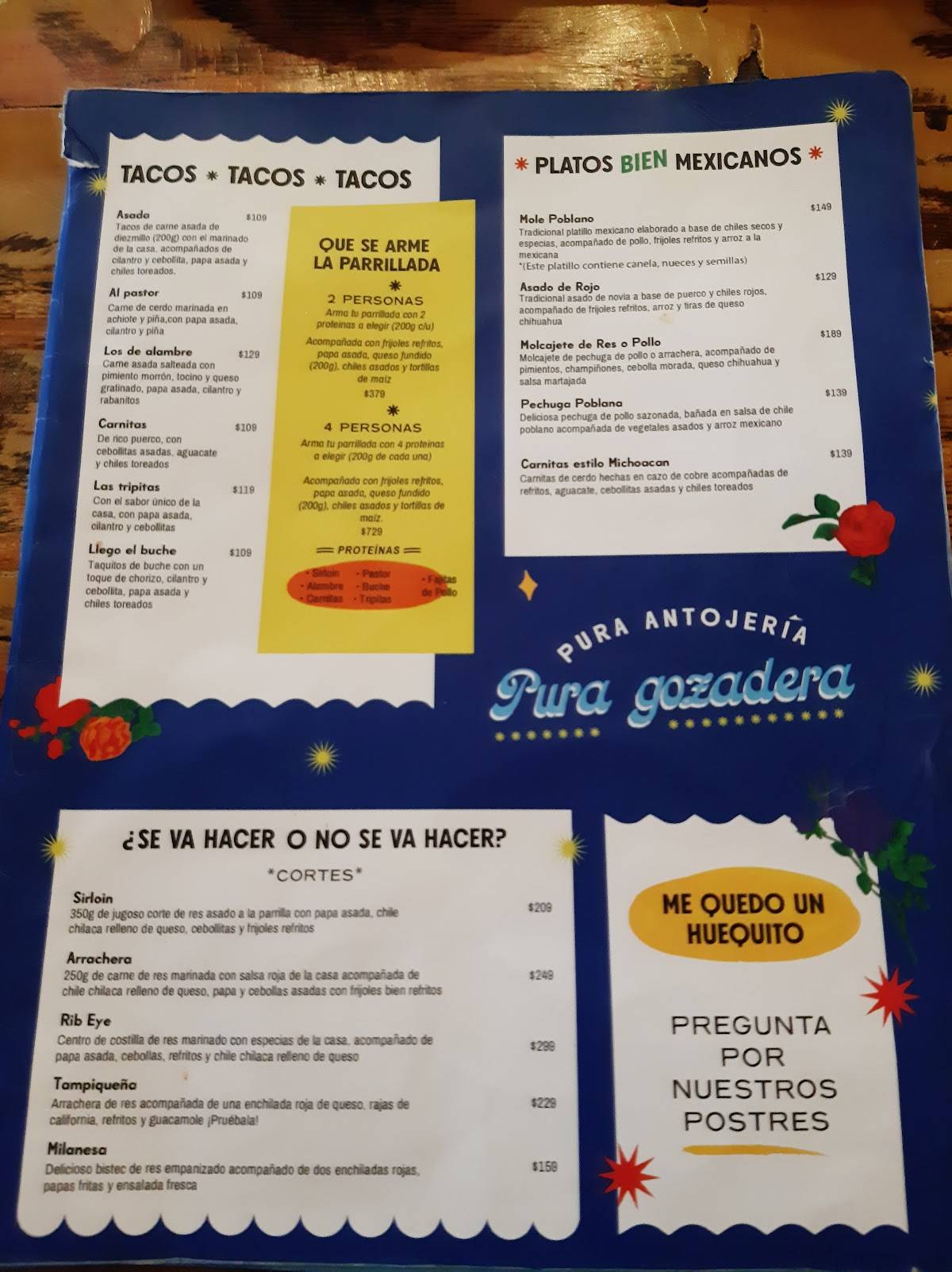 Menu at La Feria Centro restaurant, Ciudad Juarez, Av. Benito Juárez 725