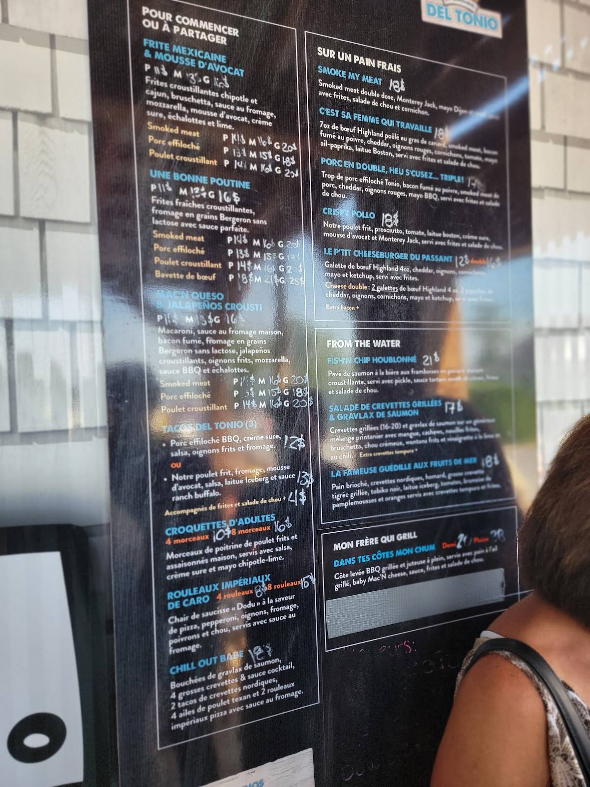 Menu au La boucanerie Del Tonio restaurant, Sainte-Croix