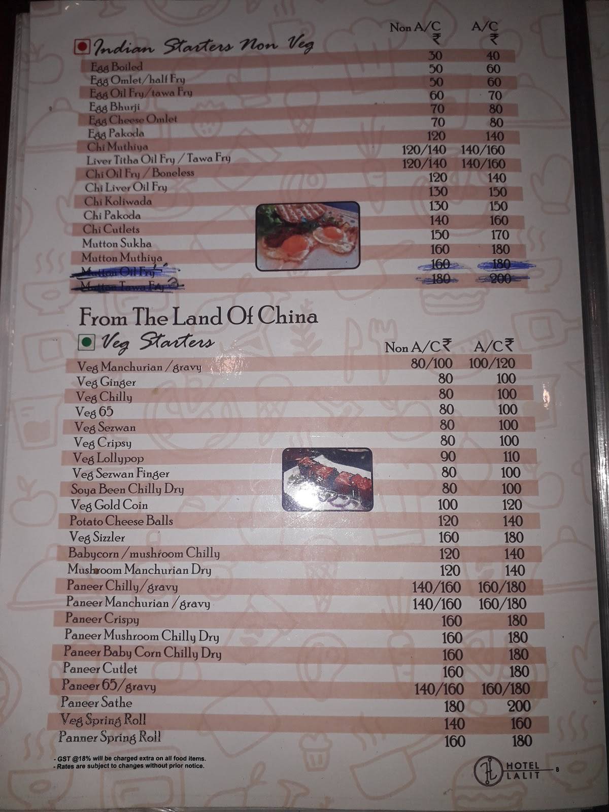 Menu at Lalit Bar and Restaurant with Family lounge, Boisar