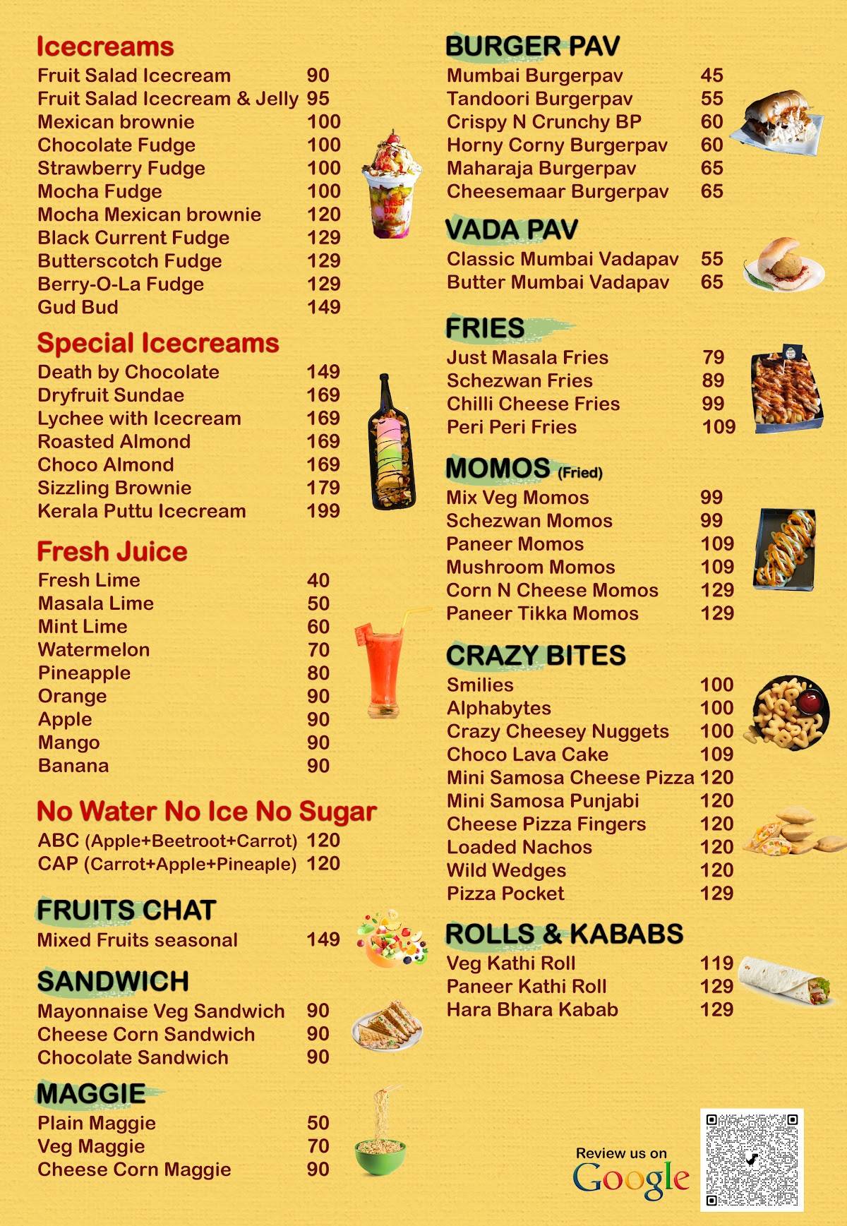 Menu at Lassi Day Cafe Palam Vihar Gurugram, Gurugram