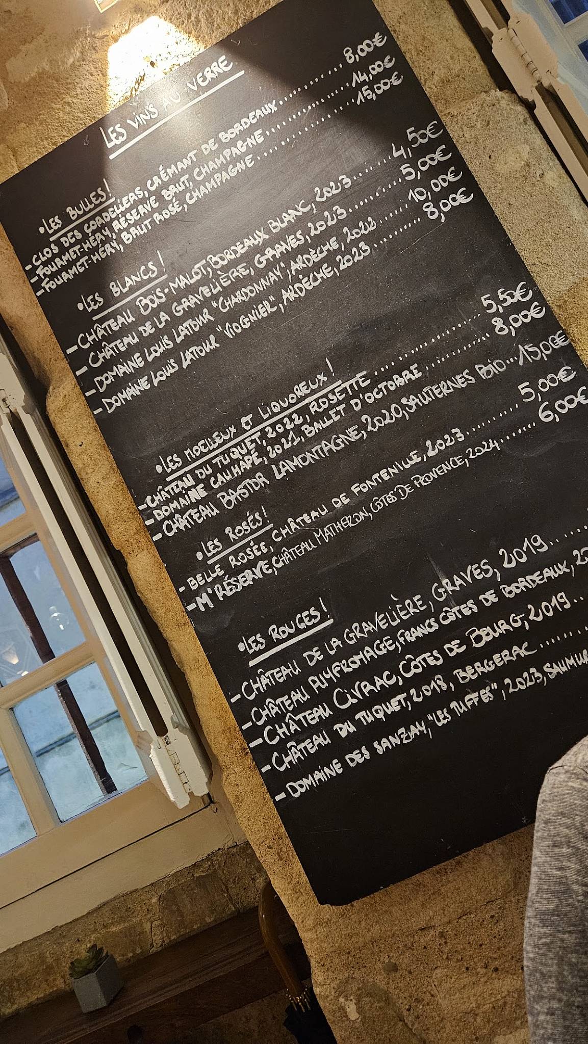 Menu au Le Bouchon Bordelais restaurant, Bordeaux